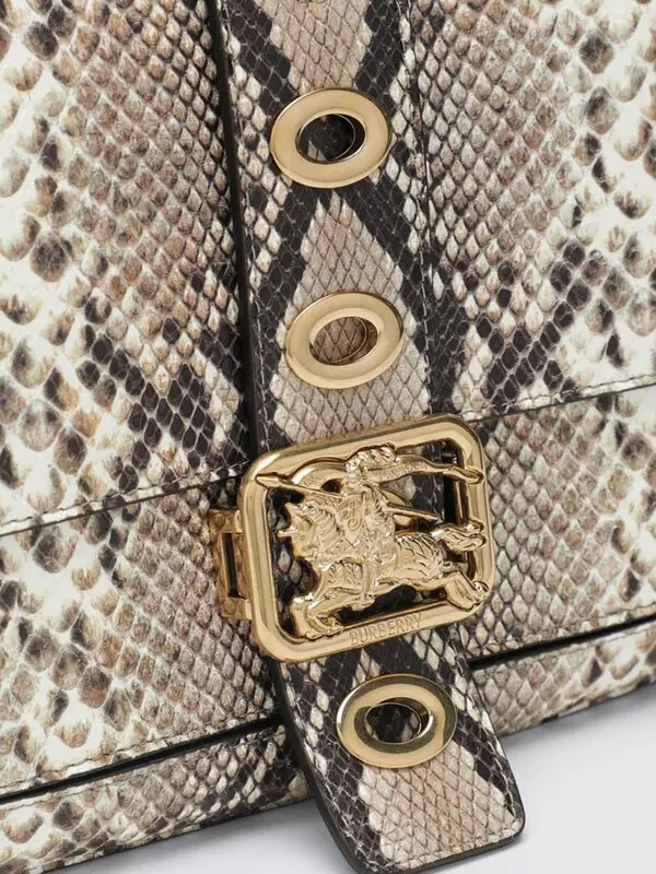 Burberry Rider Bag In Python Print Leather