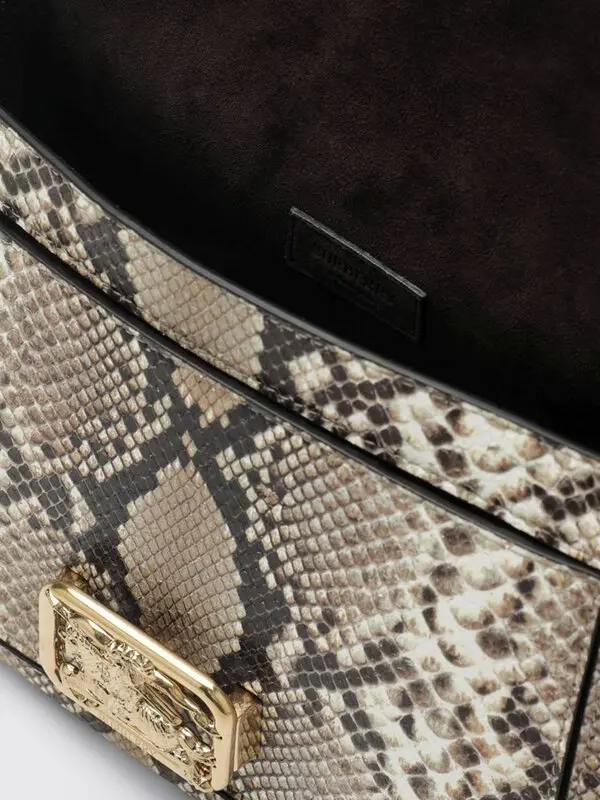 Burberry Rider Bag In Python Print Leather