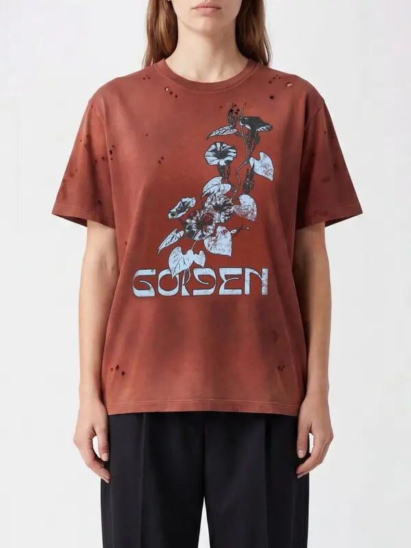 GOLDEN GOOSE Printed Cotton T-shirt - Red