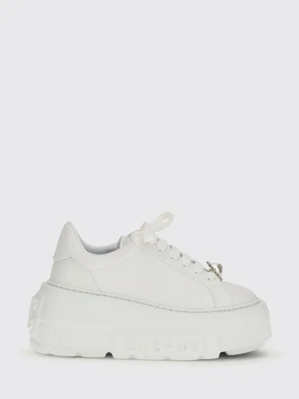 Casadei Nexus Leather Wedge Sneakers