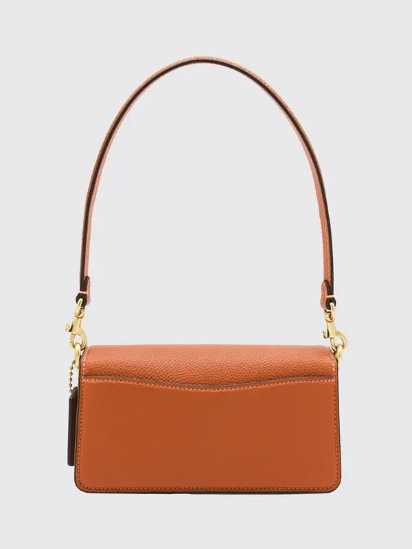 COACH Embossed Leather Shoulder Bag - Brown