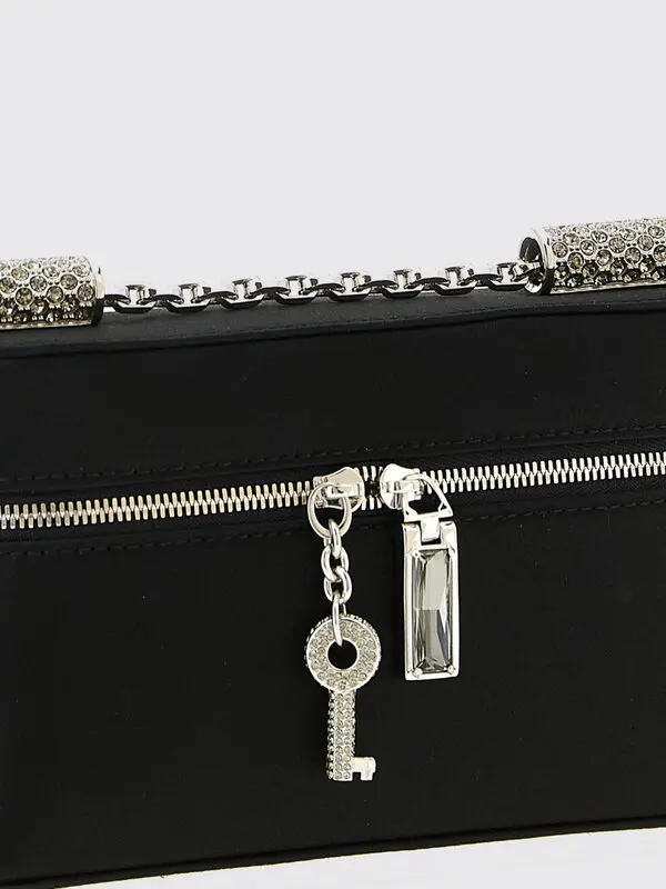 Dolce & Gabbana Sicily Satin Bag With Rhinestone Pavé Tubes
