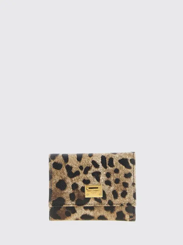 Dolce & Gabbana Animal Print Leather Wallet