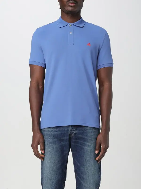 Peuterey Technical Fabric Polo With Logo - Avion