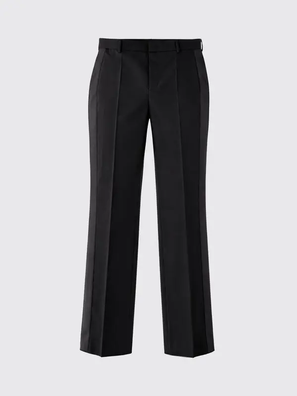 Moschino Low-waisted Straight Wool Pants With Pleats