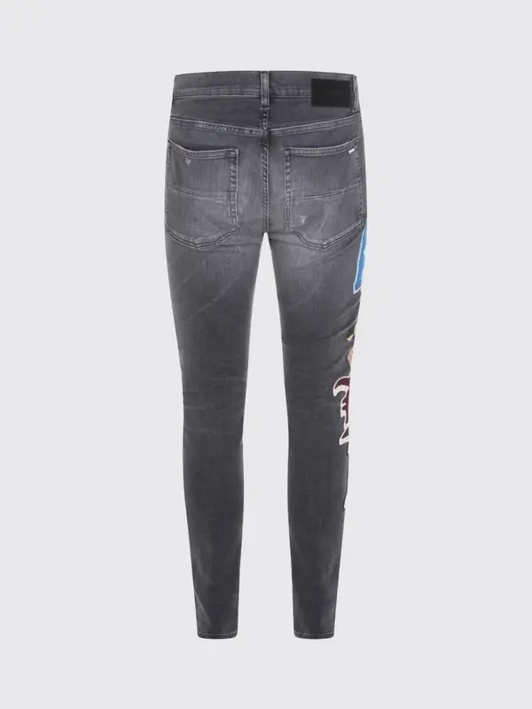 Amiri Distressed Skinny Jeans With Embellishments