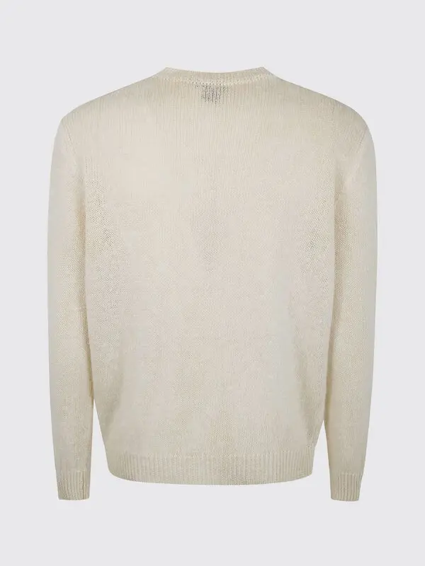 Avant Toi Linen Crew Neck Sweater - Yellow