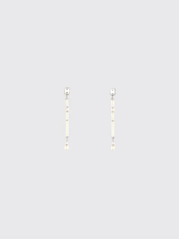 Alessandra Rich Embellished Faux Pearl And Rhinestone Drop Earrings