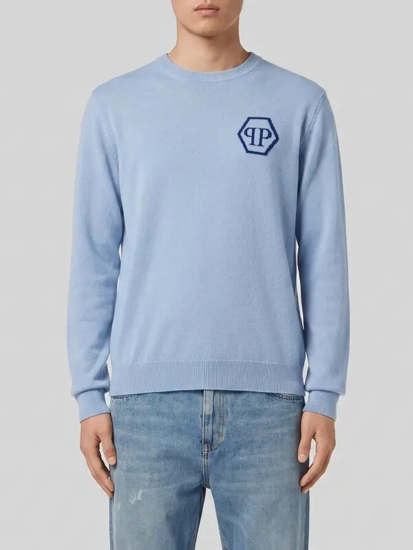 Philipp Plein Pp Cashmere Crew Neck Sweater - Turquoise