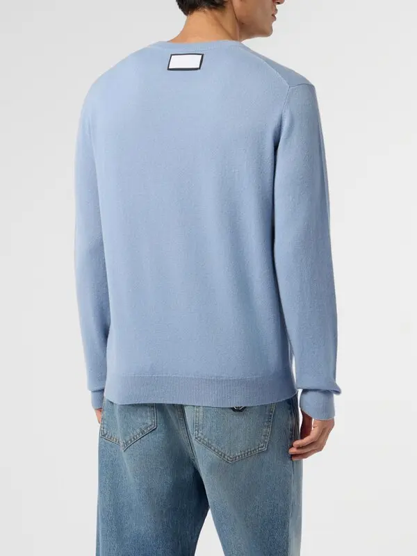 Philipp Plein Pp Cashmere Crew Neck Sweater - Turquoise