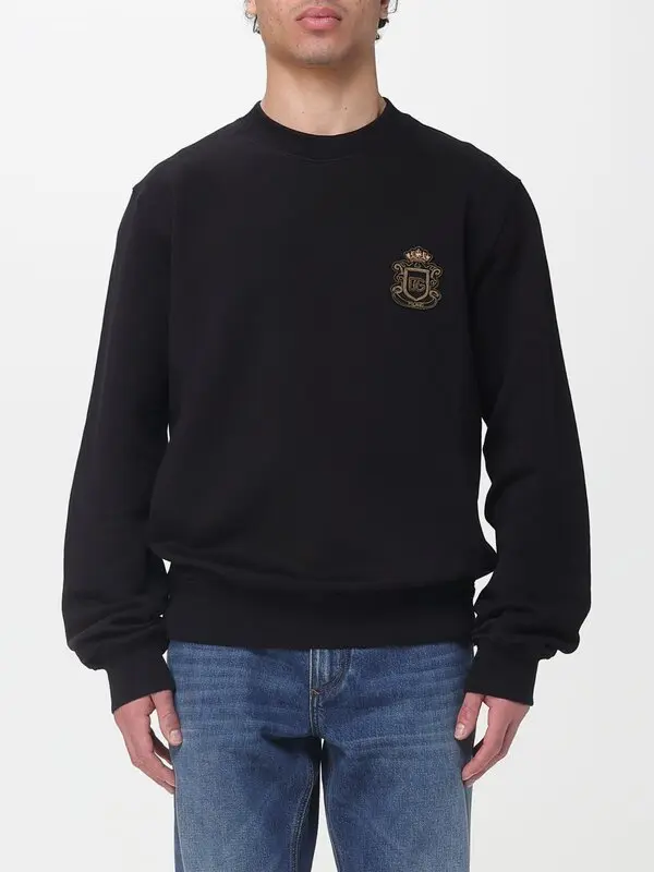 Dolce & Gabbana Cotton Crew-neck Sweatshirt With Logo
