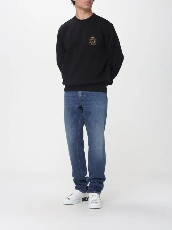 Dolce & Gabbana Cotton Crew-neck Sweatshirt With Logo