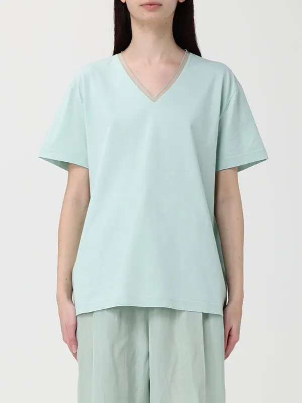 Fabiana Filippi V-neck T-shirt - Mint
