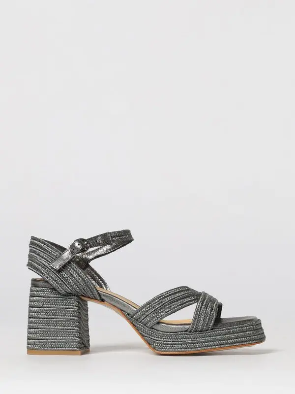 CastaÑer Vallita Woven Canvas Sandals - Grey