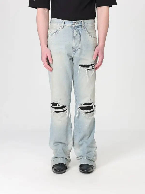 Amiri Distressed Light Wash Jeans