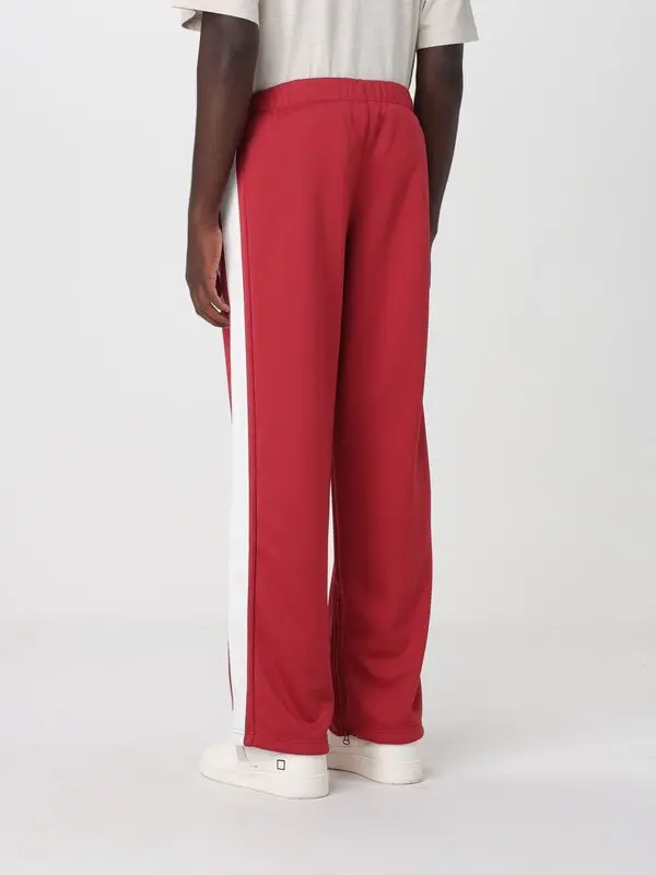 Champion Cotton Blend Jogging Pants With Elasticated Waist And Pockets - Red
