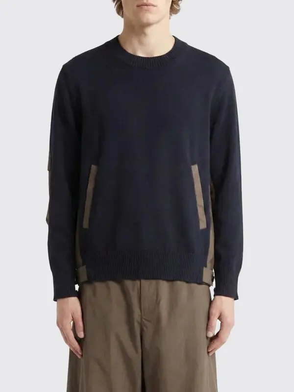 Sacai Crew-neck Pullover With Pockets