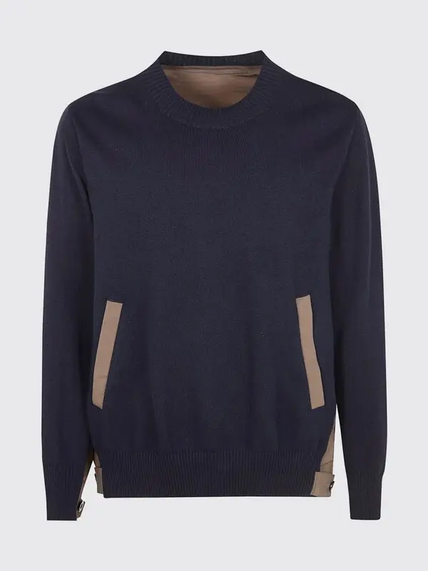 Sacai Crew-neck Pullover With Pockets