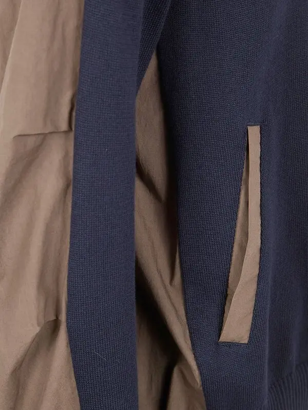 Sacai Crew-neck Pullover With Pockets