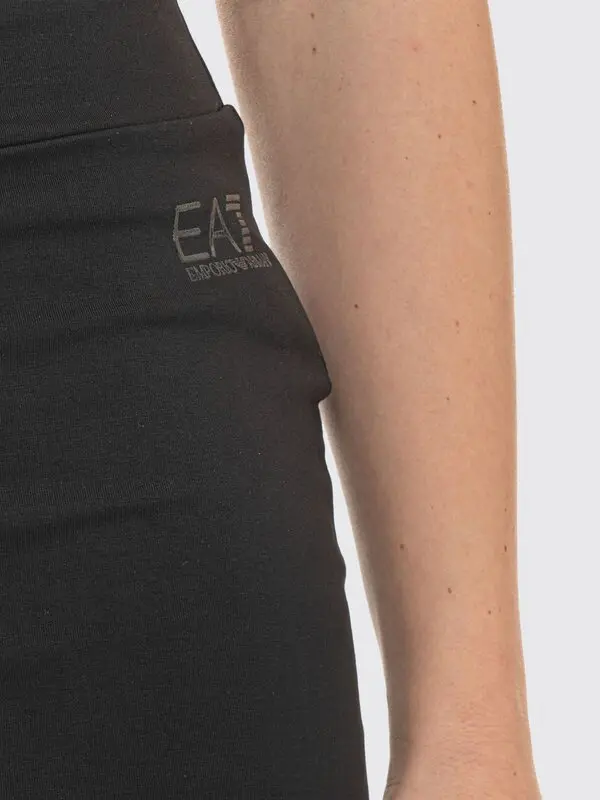 EA7 Midi Pencil Skirt With Logo Detail