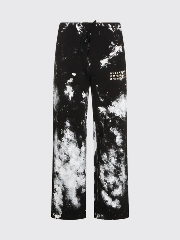 MAISON MARGIELA Printed Wide-leg Cotton Jogging Pants
