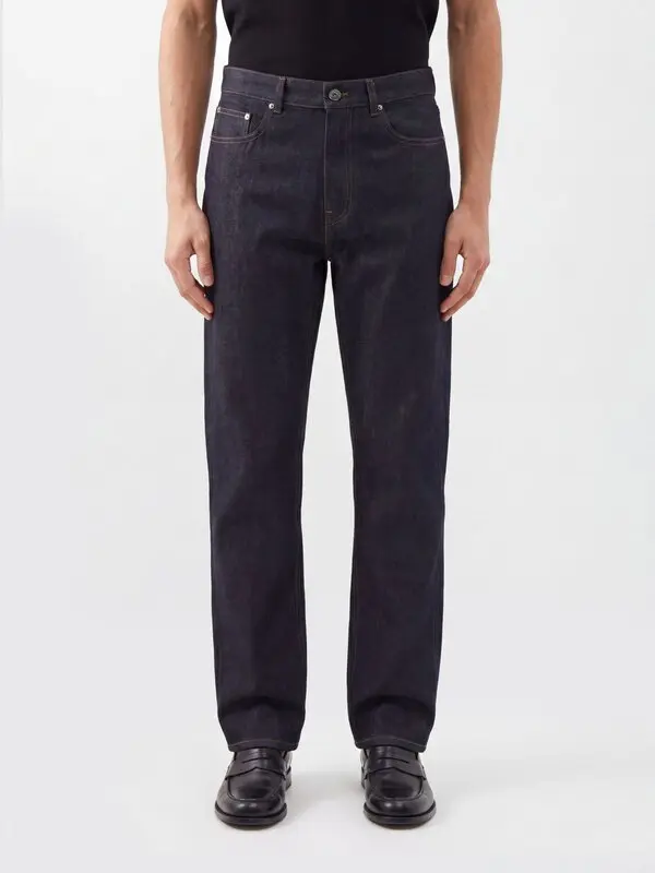 JW Anderson Mid-rise Straight-leg Jeans In Cotton Denim