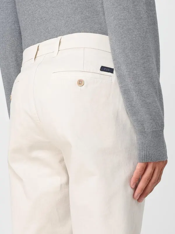 FAY Trousers - Ivory