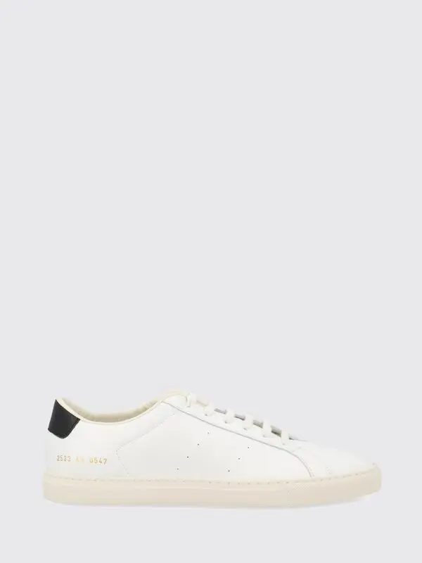 COMMON PROJECTS Achilles Low-top Smooth Leather Sneakers With Printed Logo
