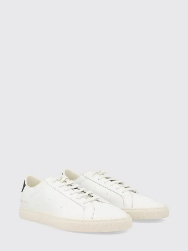 COMMON PROJECTS Achilles Low-top Smooth Leather Sneakers With Printed Logo