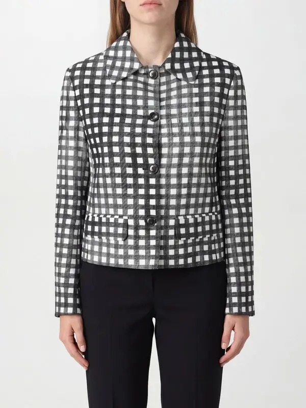 Ermanno Scervino Check Pattern Viscose Jacket