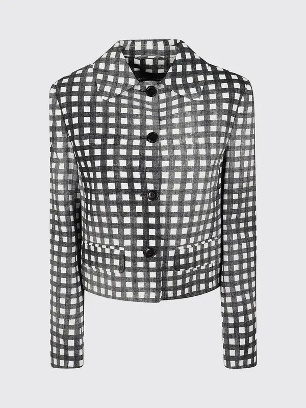 Ermanno Scervino Check Pattern Viscose Jacket