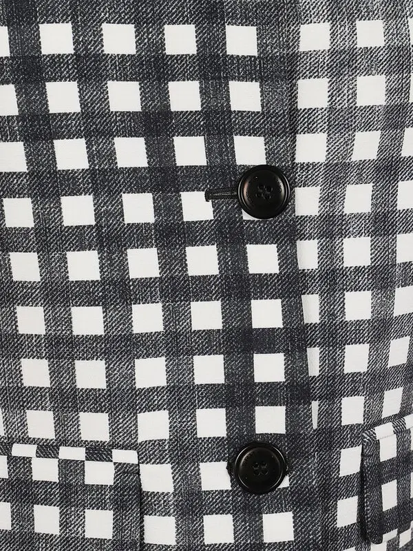 Ermanno Scervino Check Pattern Viscose Jacket