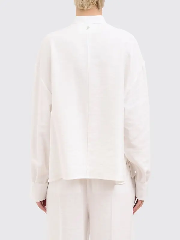 DONDUP Viscose Blend Shirt - Milk