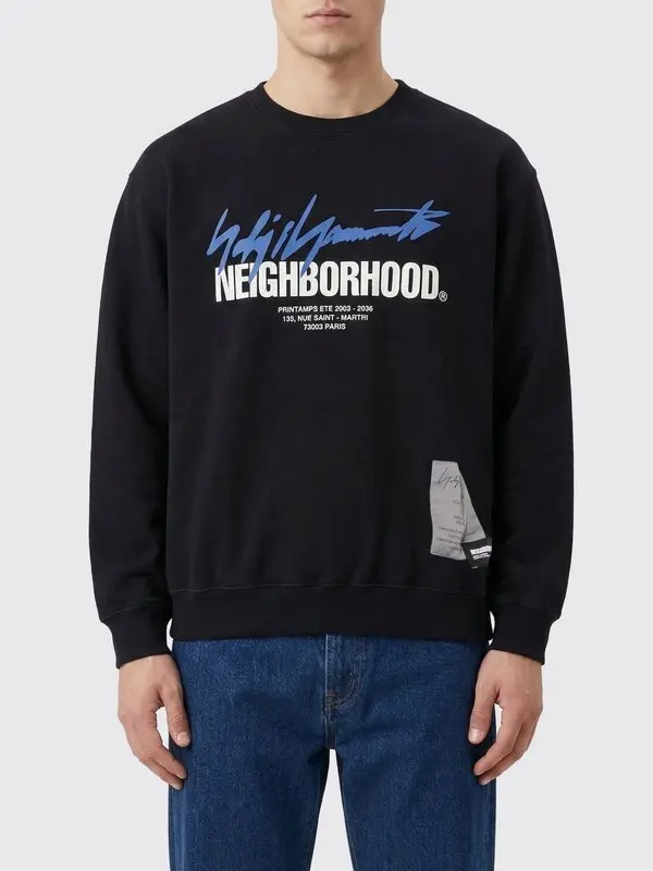 Yohji Yamamoto X Neighborhood Printed Cotton Sweatshirt - Black