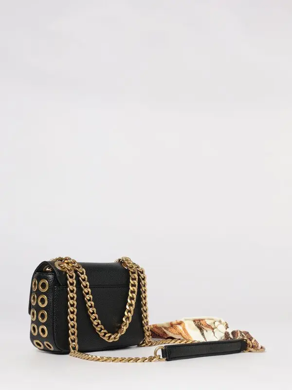 Just Cavalli Grained Faux Leather Shoulder Bag