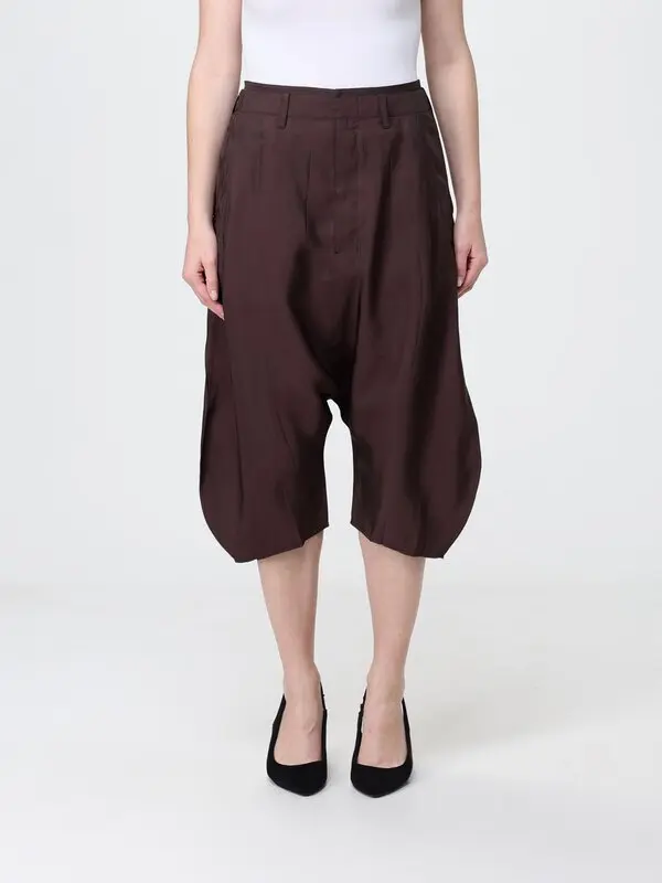 LEMAIRE High-waisted Knee-length Viscose Blend Shorts