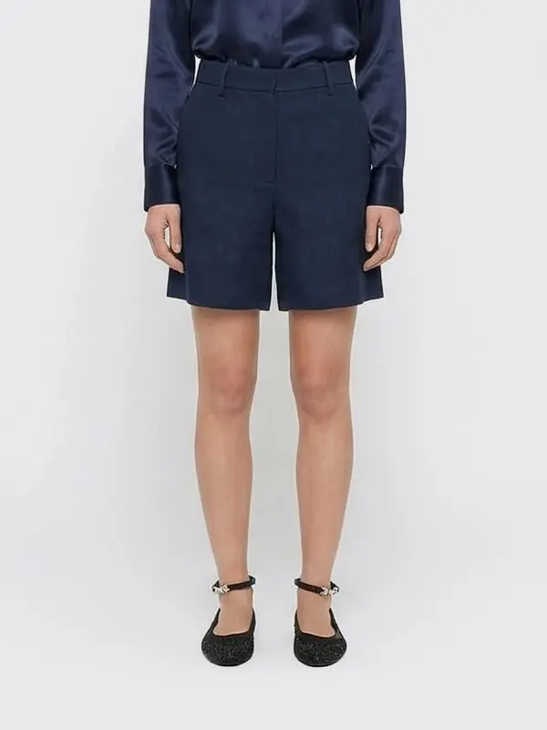Max Mara Linen Chino Shorts - Blue