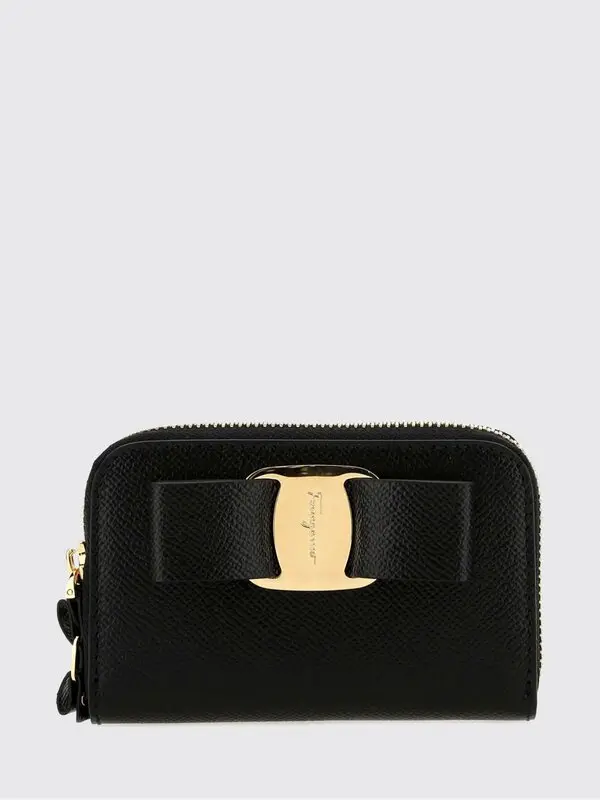FERRAGAMO Vara Calfskin Leather Wallet
