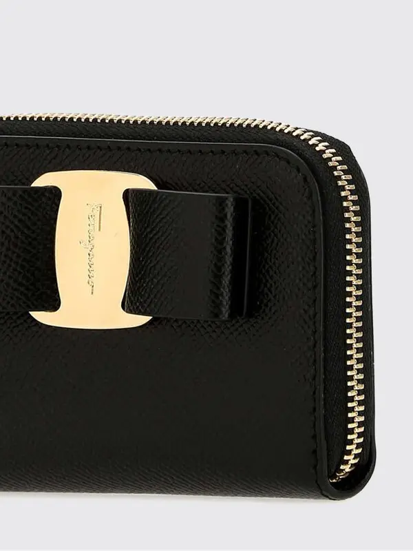 FERRAGAMO Vara Calfskin Leather Wallet