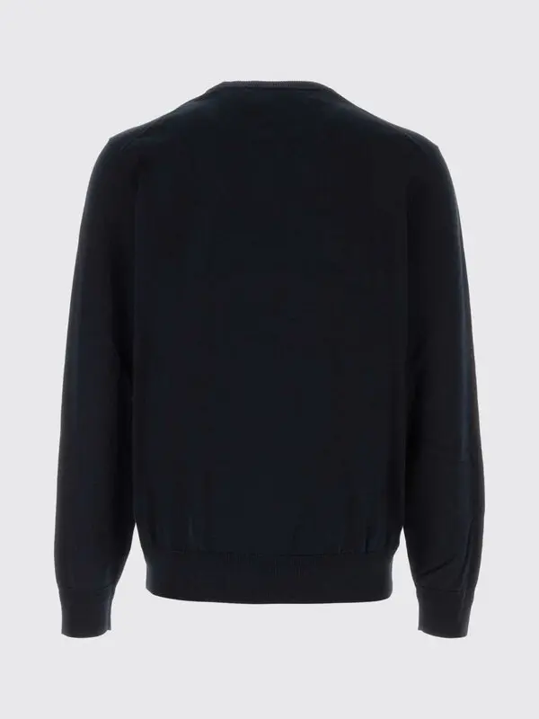 BOSS Crew Neck Sweater In Cotton And Cashmere - Blue