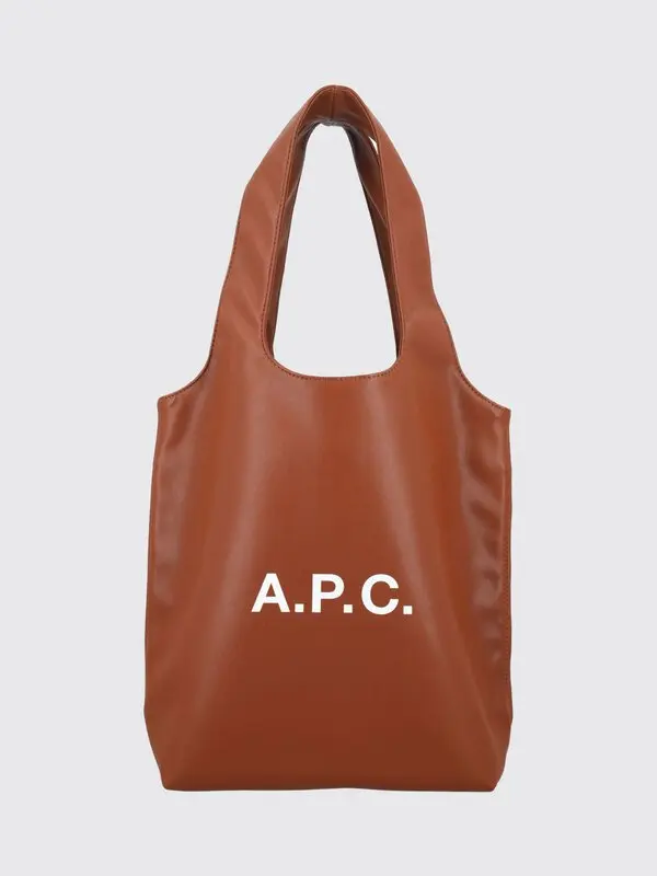 A.p.c. Small Ninon Tote Bag In Recycled Materials - Leather