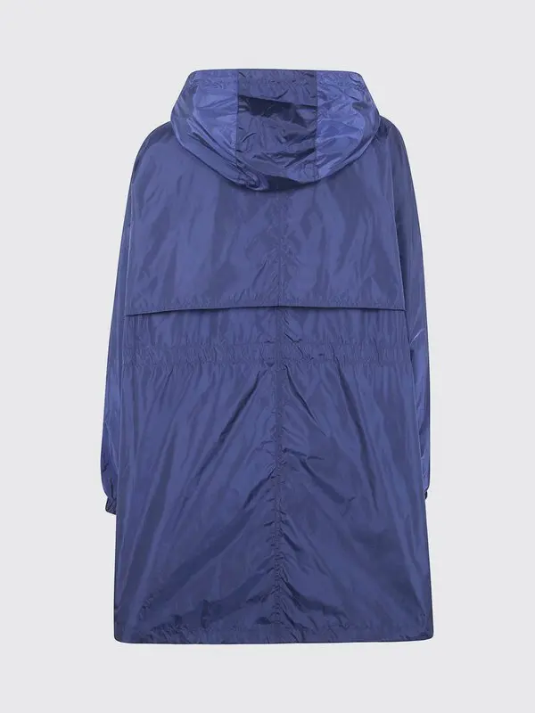 SEMICOUTURE Knee-length Hooded Technical Fabric Parka - Blue
