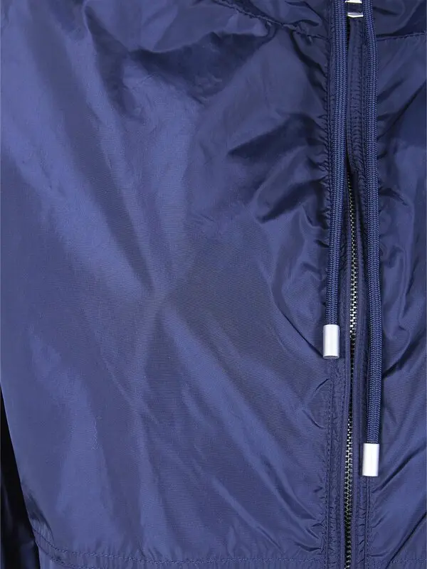 SEMICOUTURE Knee-length Hooded Technical Fabric Parka - Blue