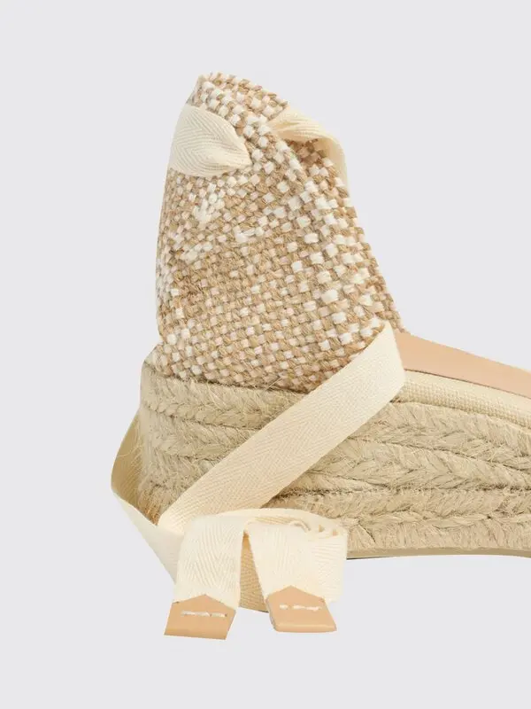 CastaÑer Espadrille Wedge - White