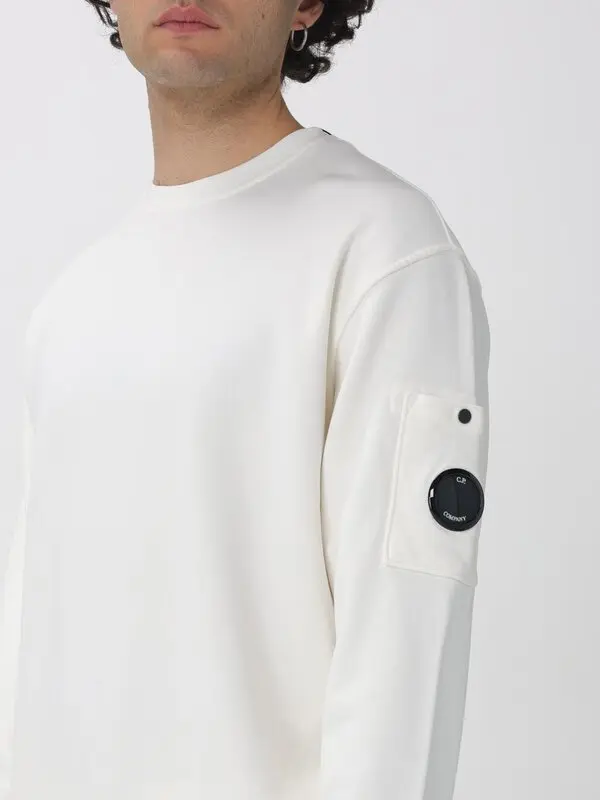C.P. COMPANY Cotton Crewneck Sweatshirt - White