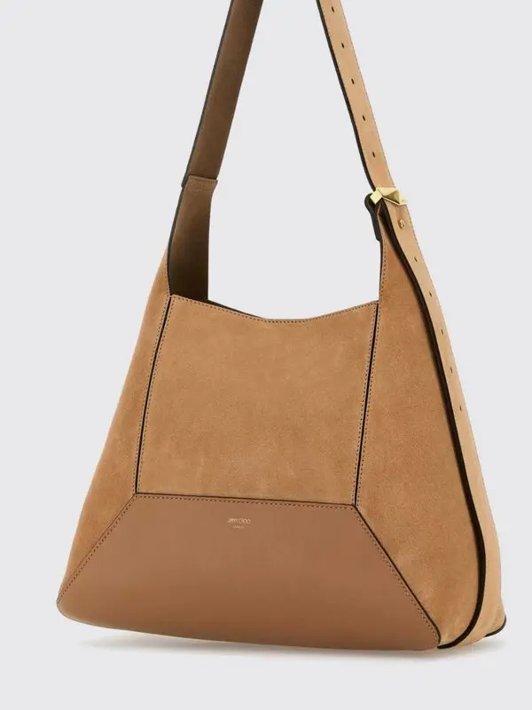 JIMMY CHOO Diamond Hobo Bag In Suede