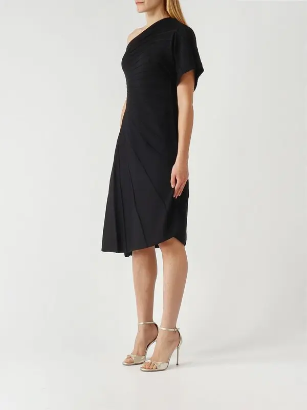 Liviana Conti Asymmetrical One-shoulder Midi Dress