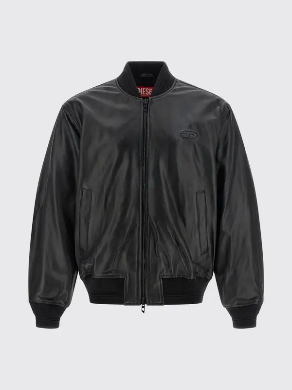 DIESEL® Leather Bomber Jacket