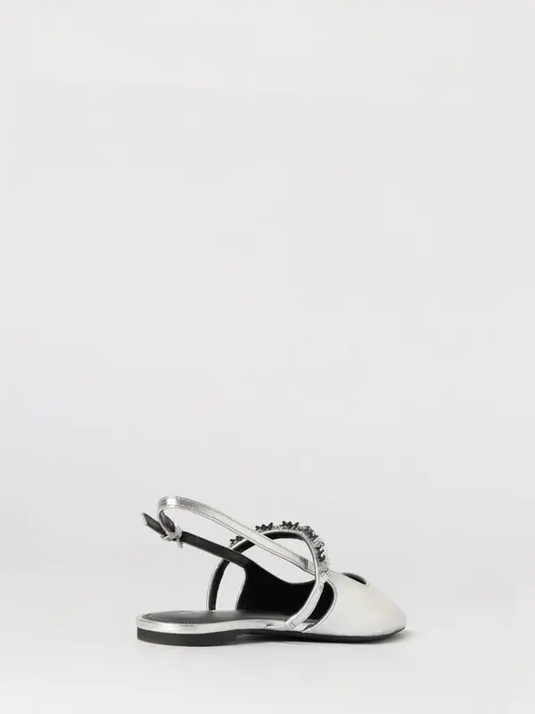 Michael Kors Dina Flex Laminated Leather Slingback Ballerinas