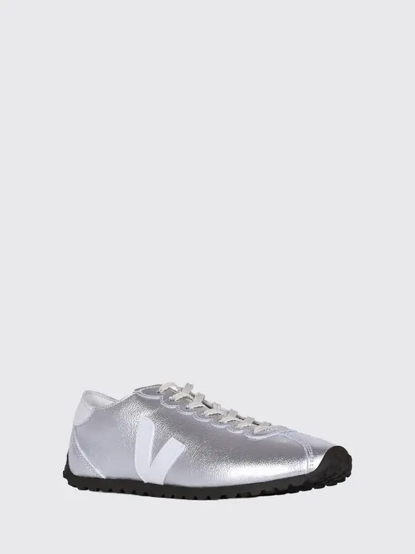 VEJA Cateyes Sustainable Leather Sneakers - Silver